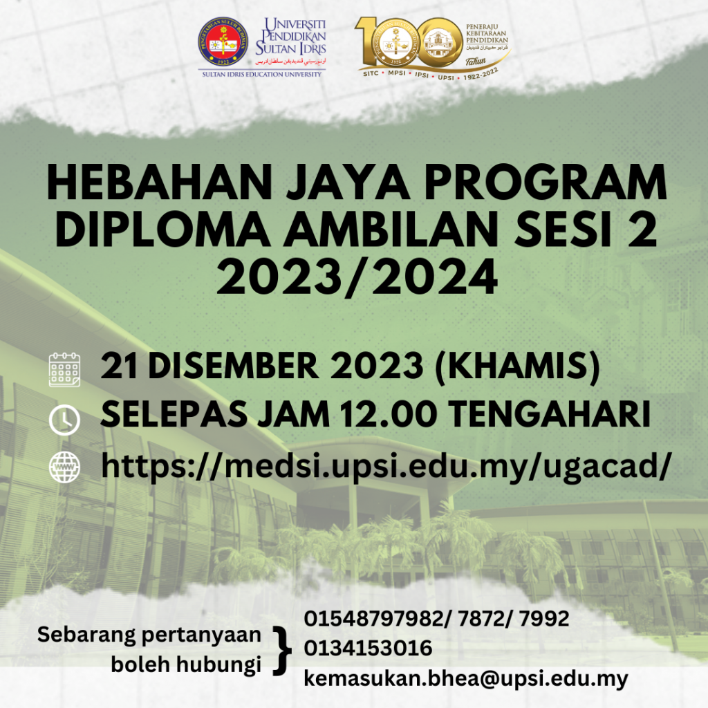 KEMASUKAN – UPSI | Bahagian Hal Ehwal Akademik, 35900 Tanjong Malim ...