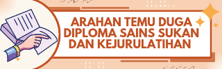 ARAHAN TEMUDUGA DIPLOMA & SARJANA MUDA – KEMASUKAN